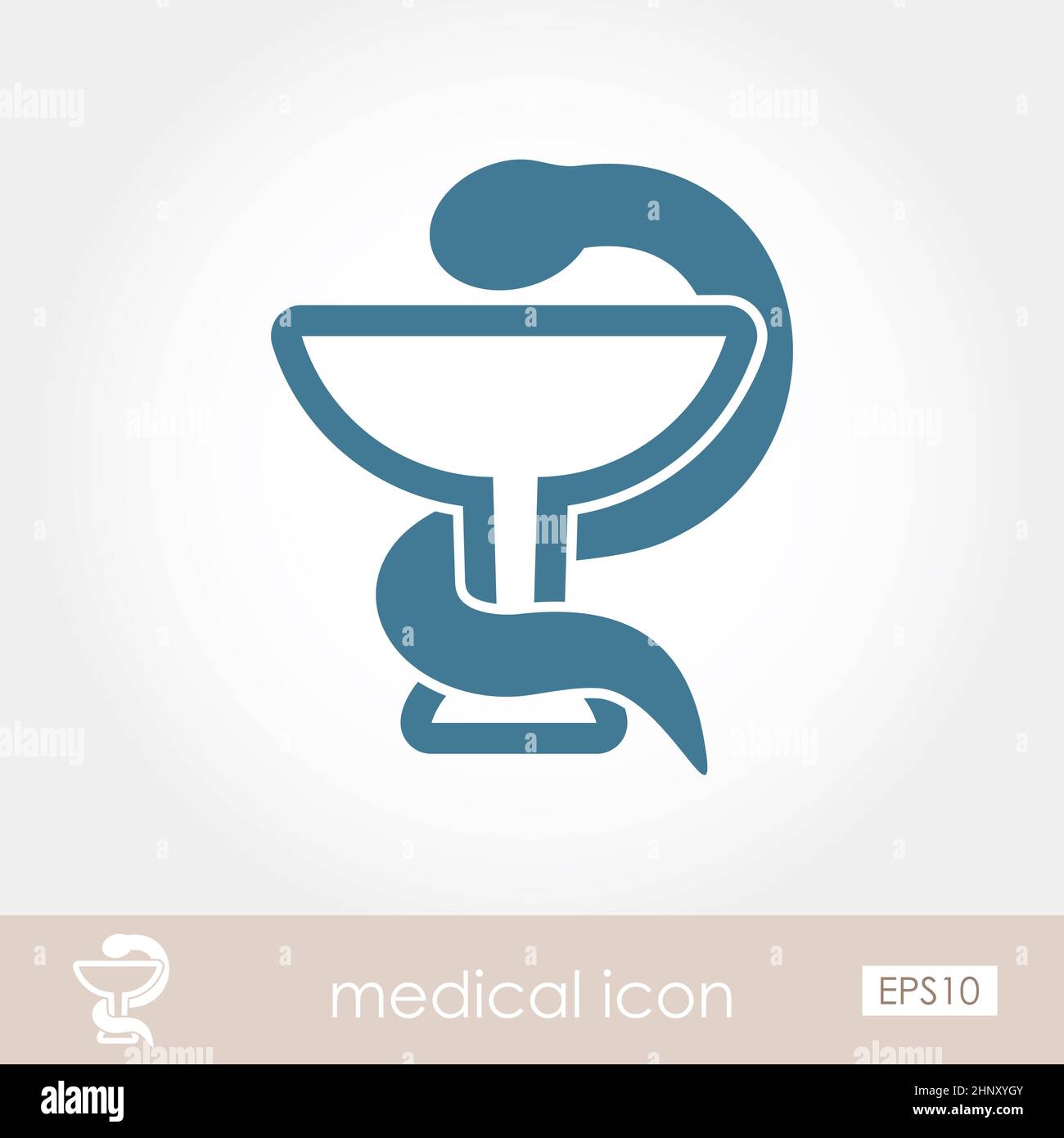 The modern medical icon snake, eps 10 Stock Photo - Alamy