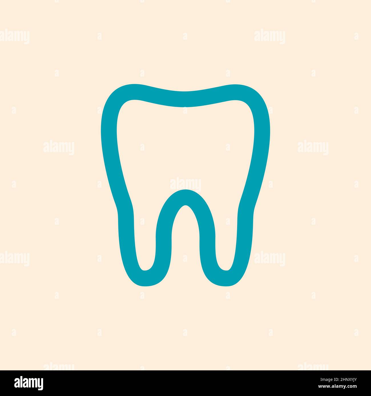 Tooth flat icon. Medical vector, eps 10 Stock Photo - Alamy
