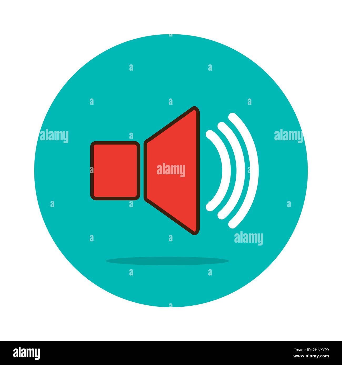 Audio speaker volume icon vector illustration, eps 10 Stock Photo - Alamy