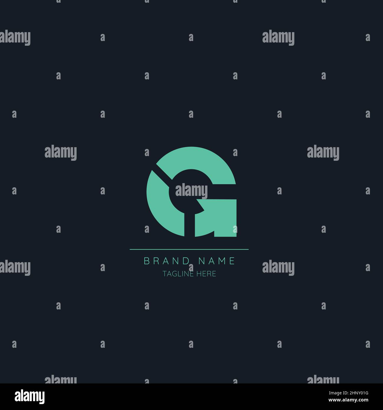 Minimal Luxury G logo design, initial based vector icon illustrations ...