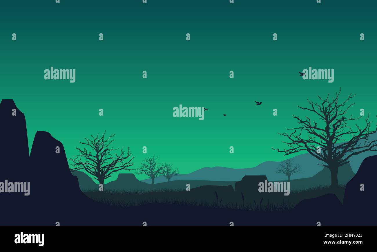 Beautiful view river cliffs Stock Vector Images - Alamy