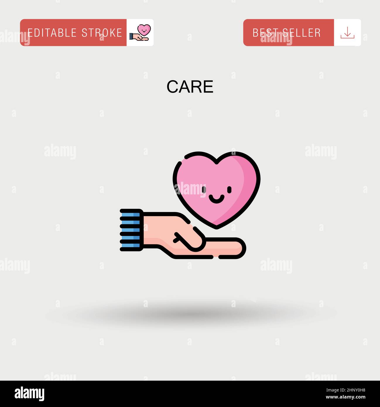 Care Simple vector icon Stock Vector Image & Art - Alamy