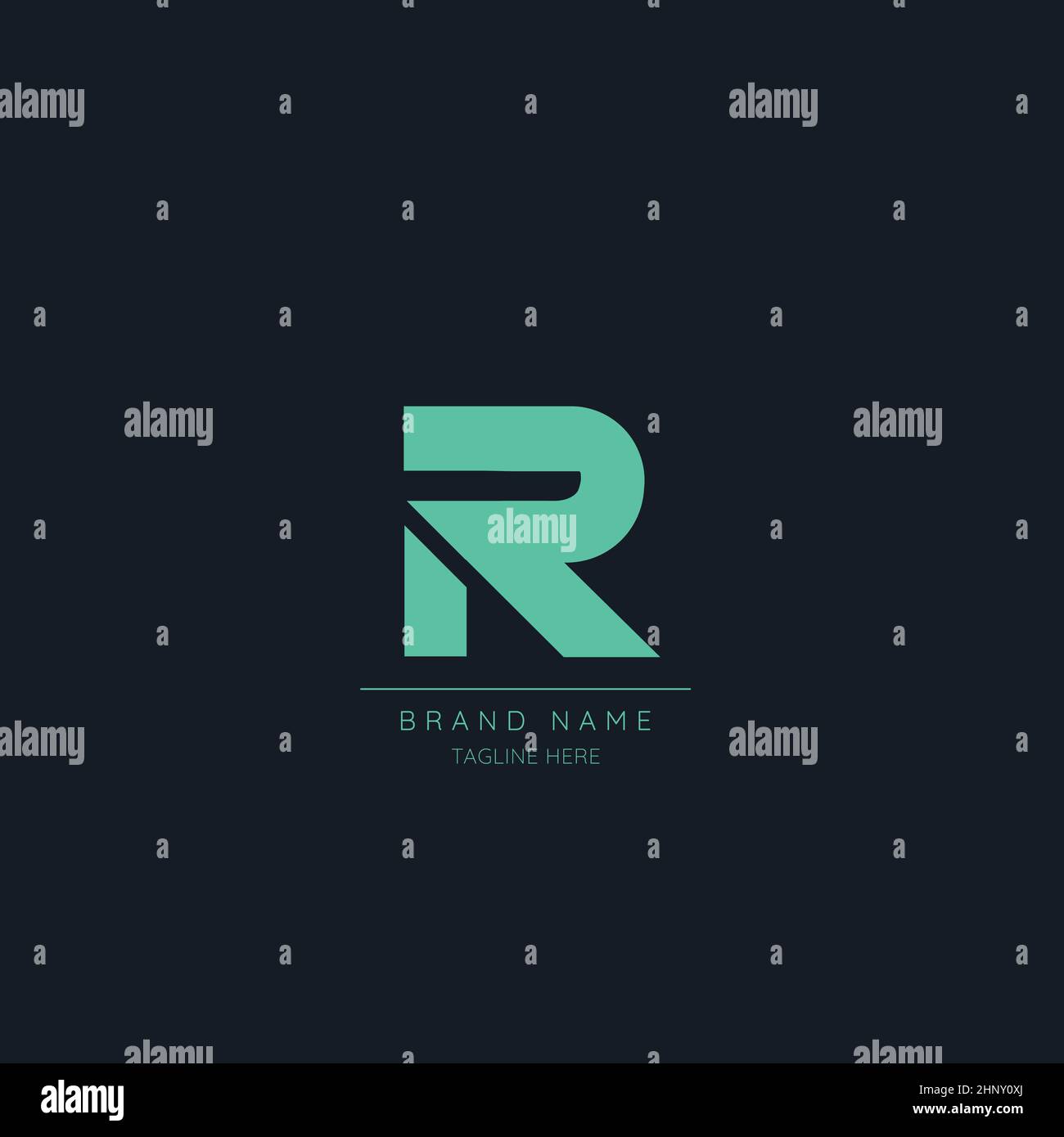 Minimal Luxury R logo design, initial based vector icon illustrations ...