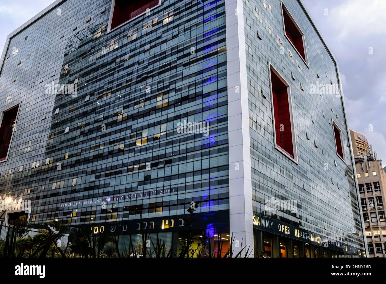 Tel Aviv, Israel - February 15, 2022 Cityscape of the city center of ...