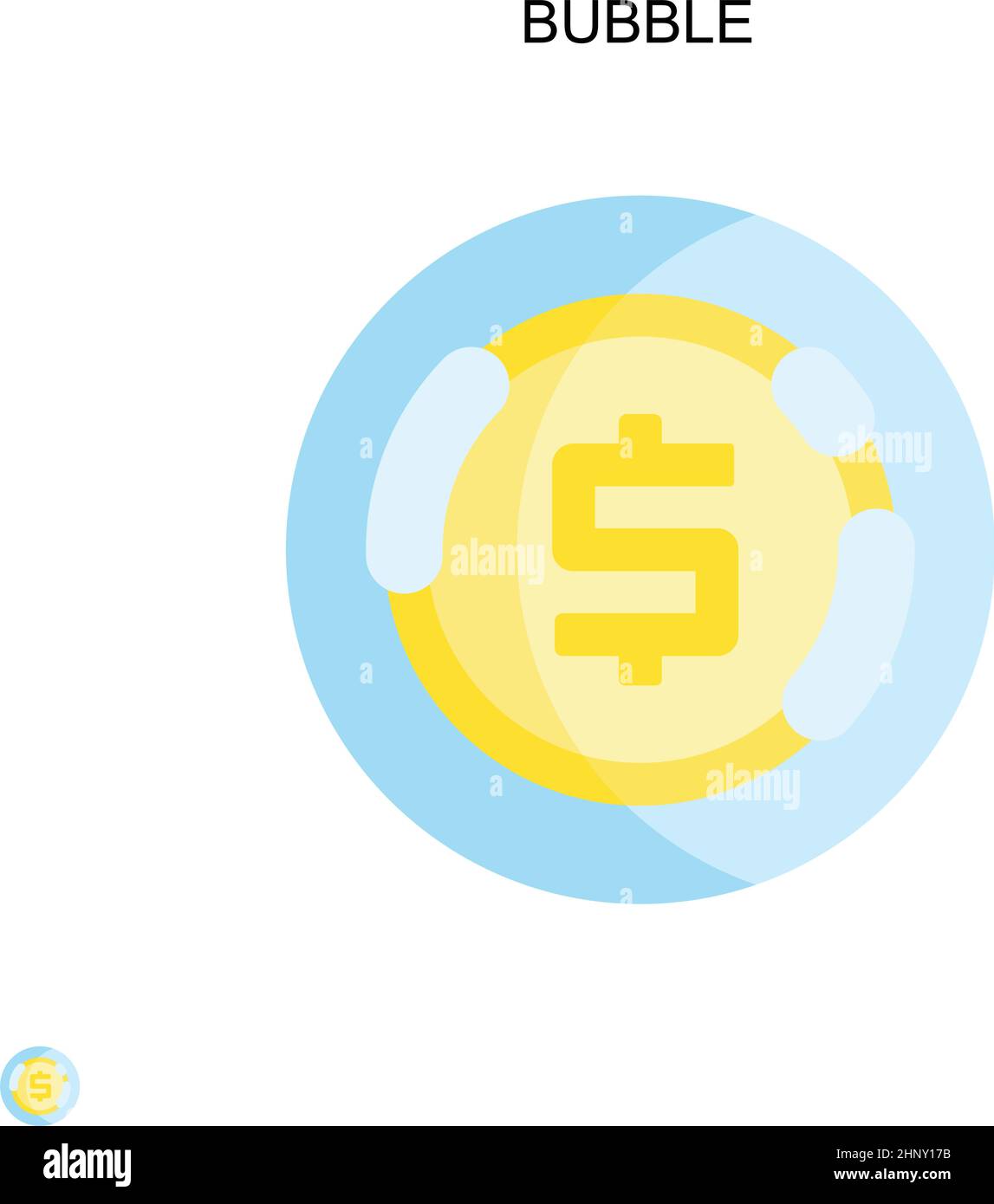 Bubble Simple vector icon. Illustration symbol design template for web ...