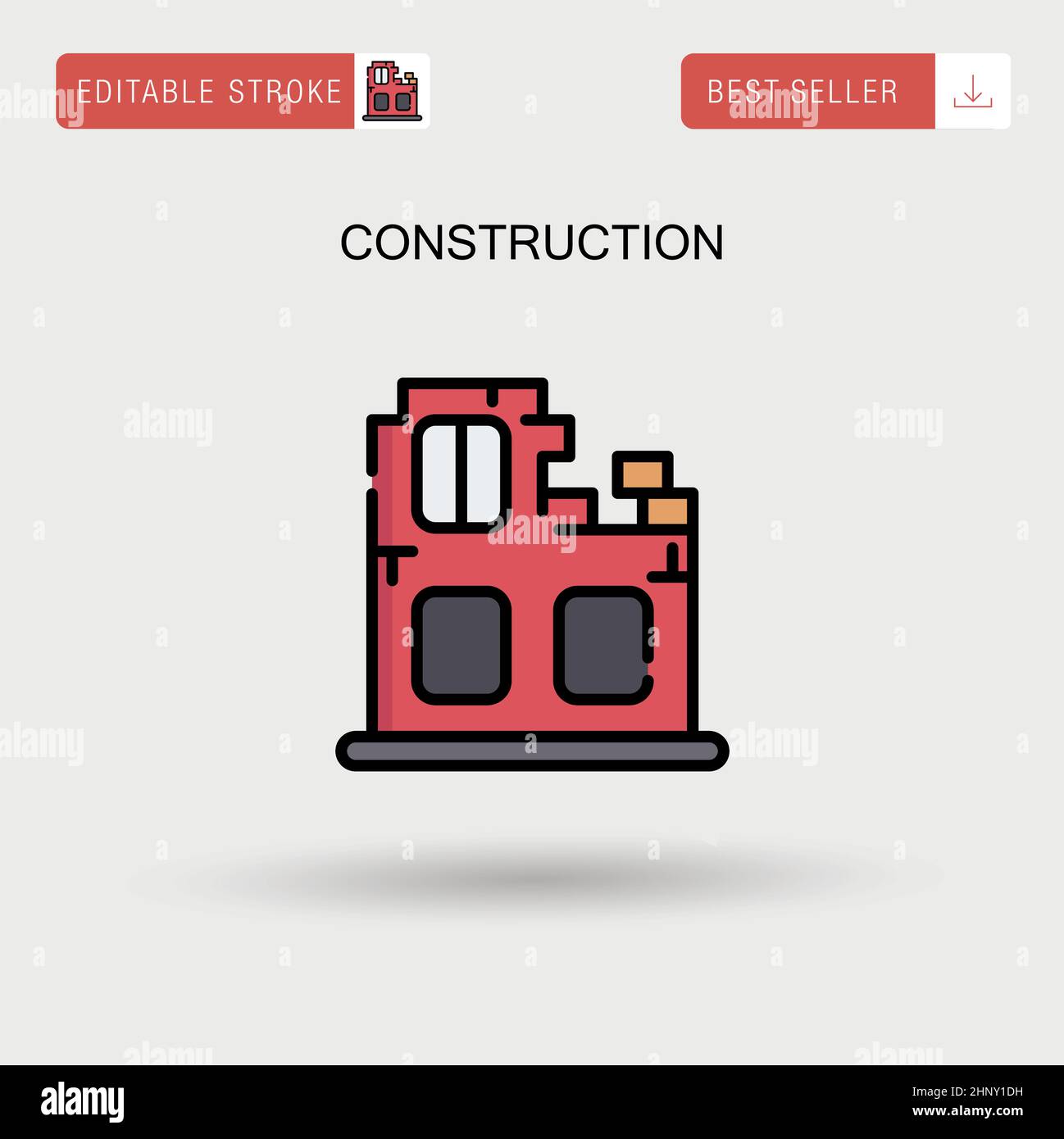 Construction Simple vector icon Stock Vector Image & Art - Alamy