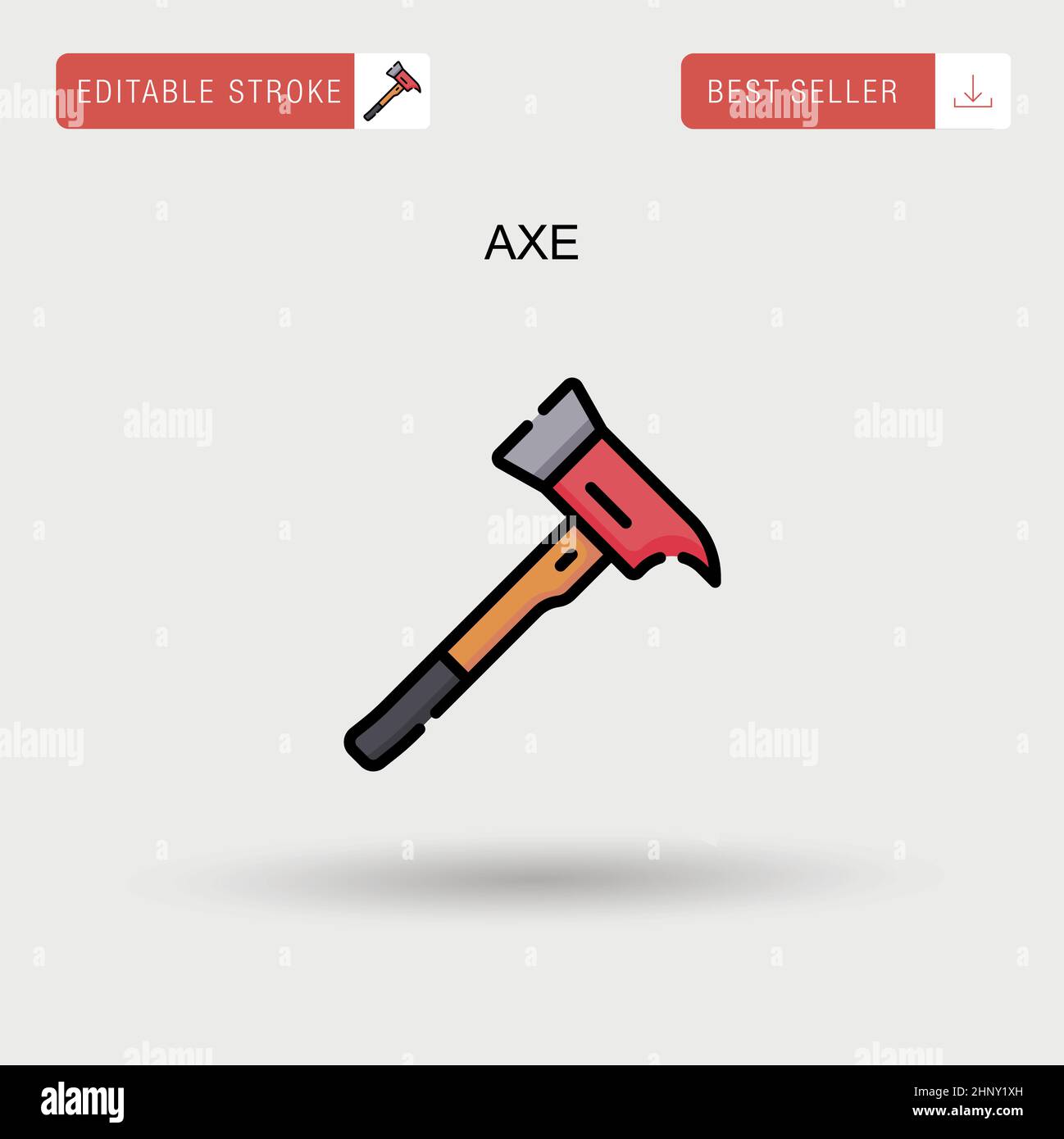 Axe construction tool icon vector hi-res stock photography and images ...
