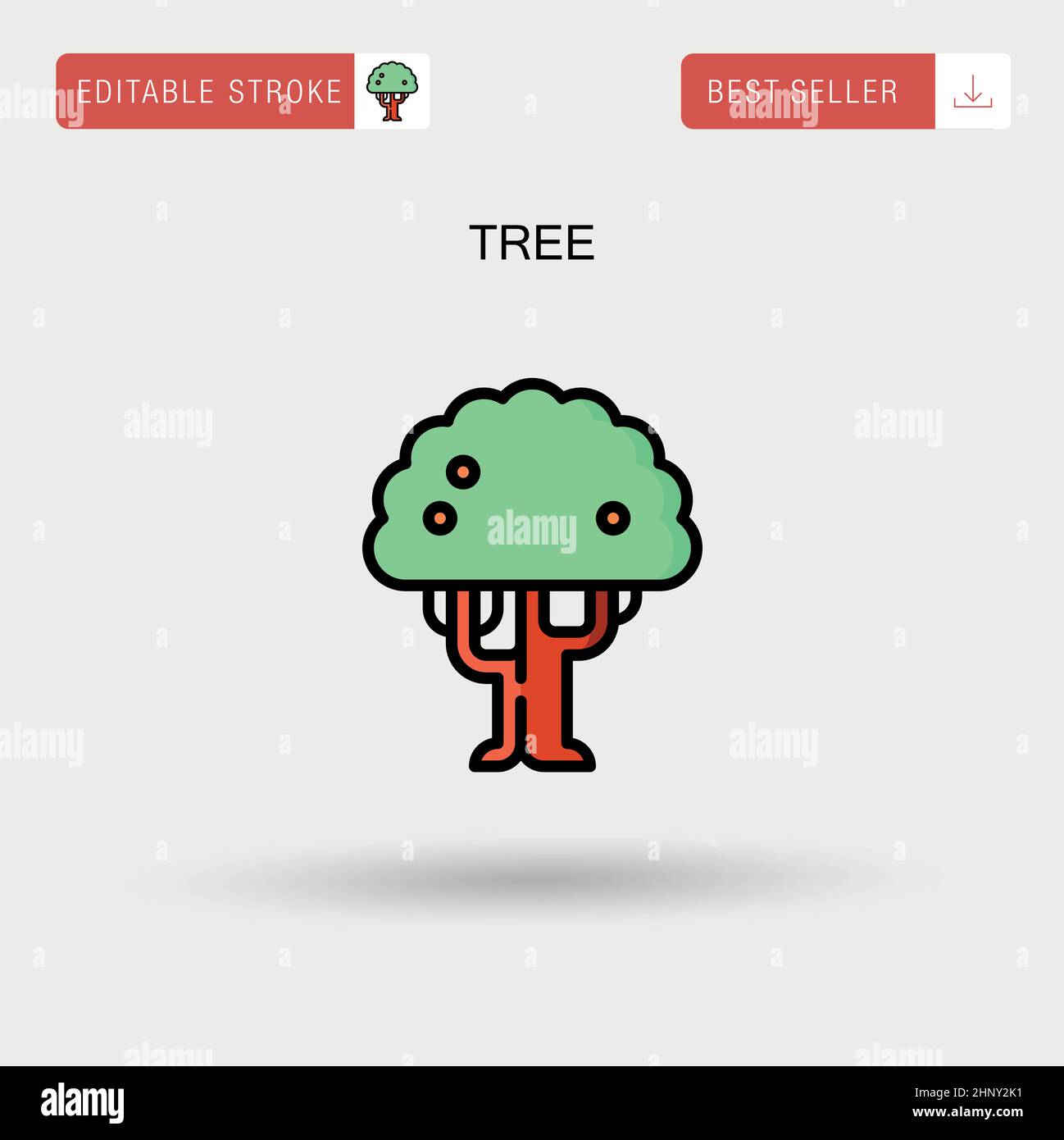 Tree Simple vector icon Stock Vector Image & Art - Alamy