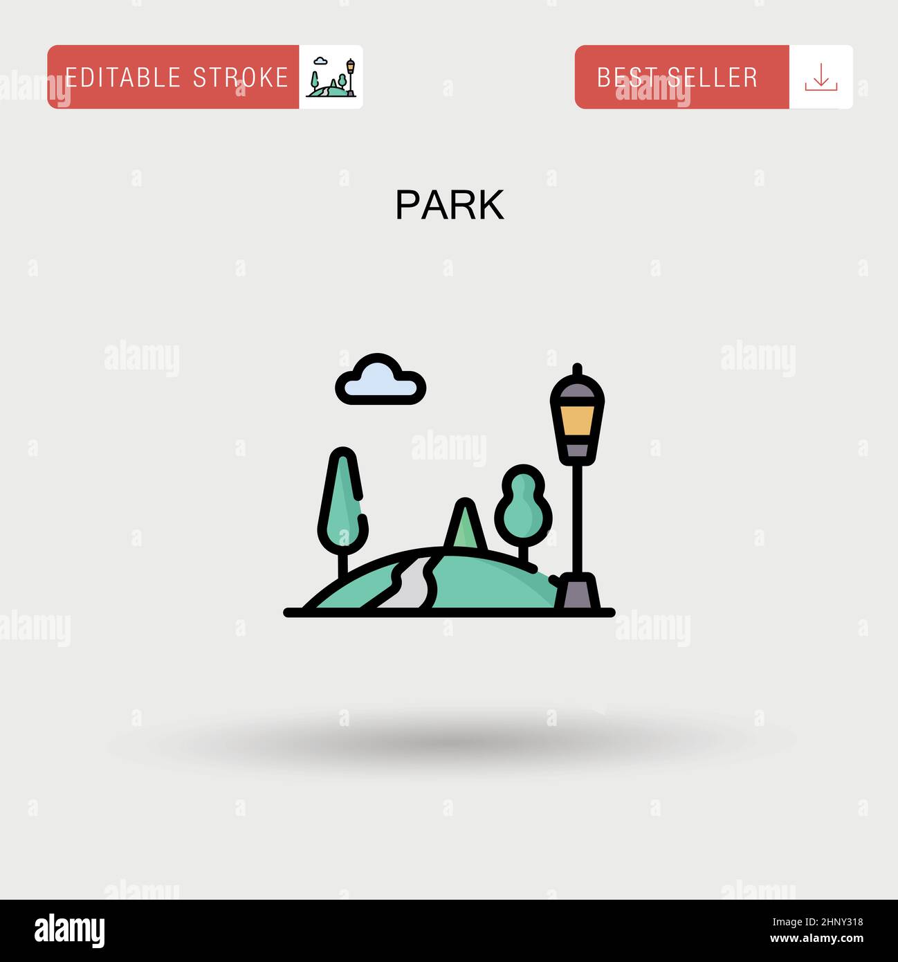 Park Simple vector icon Stock Vector Image & Art - Alamy