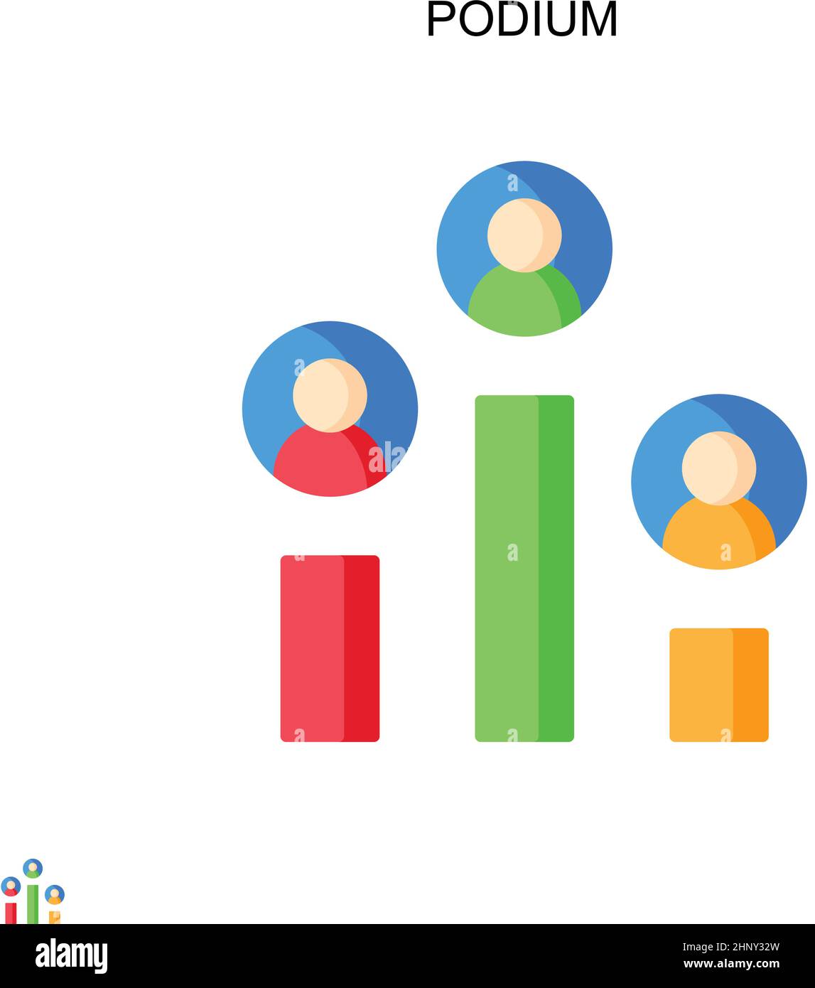 Podium icon hi-res stock photography and images - Alamy