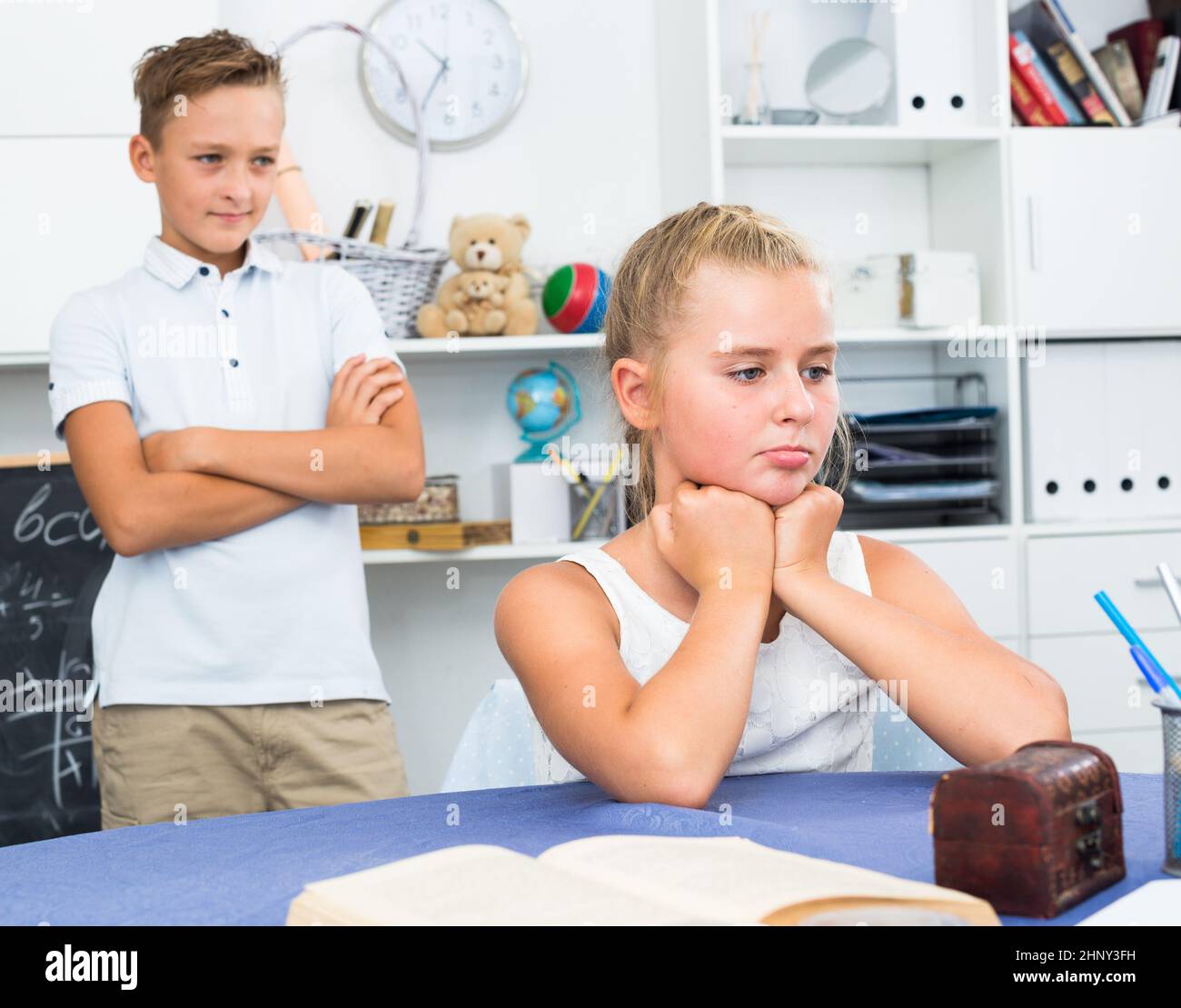 Angry kid brother hi-res stock photography and images - Alamy