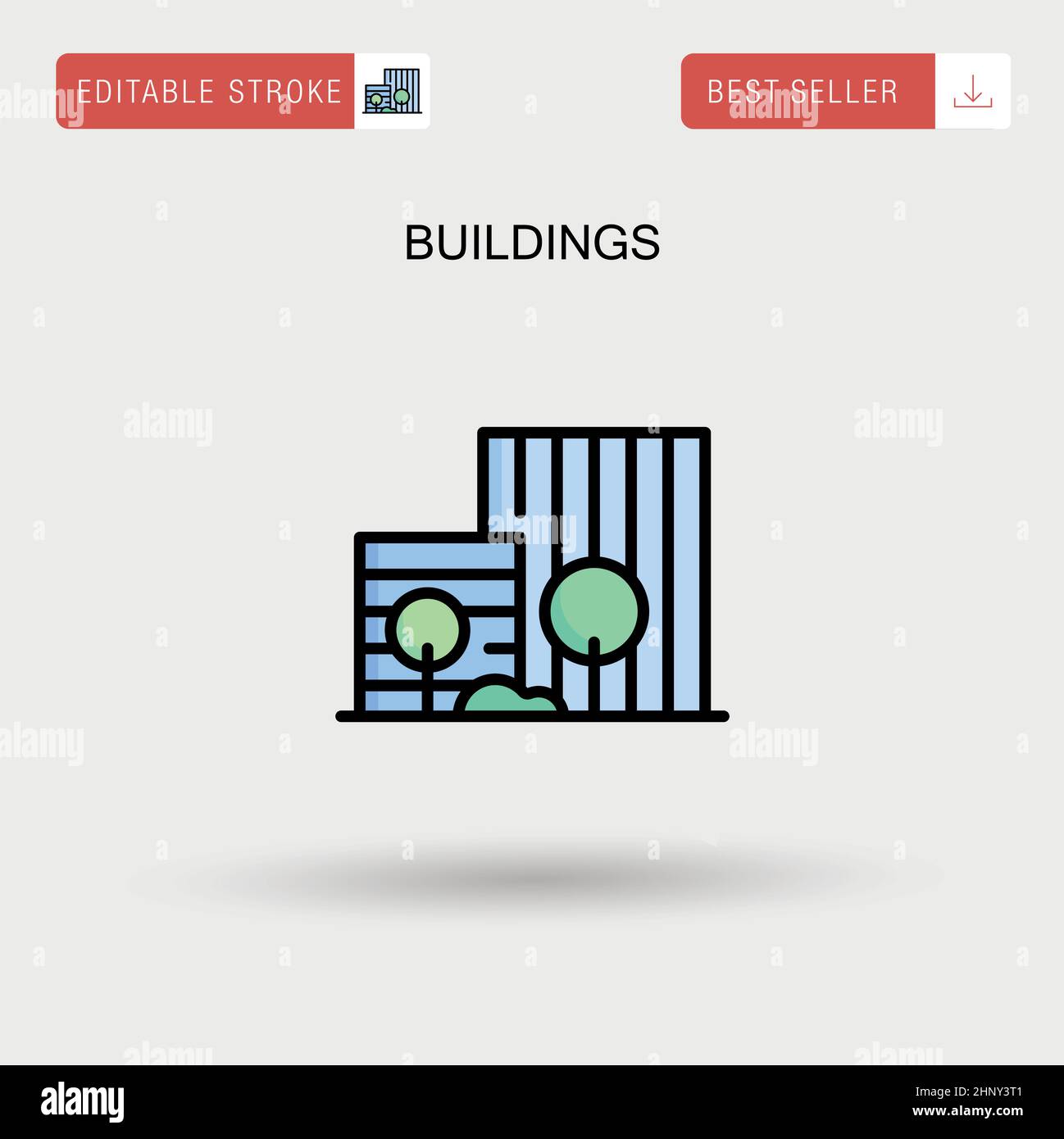 Buildings Simple vector icon Stock Vector Image & Art - Alamy
