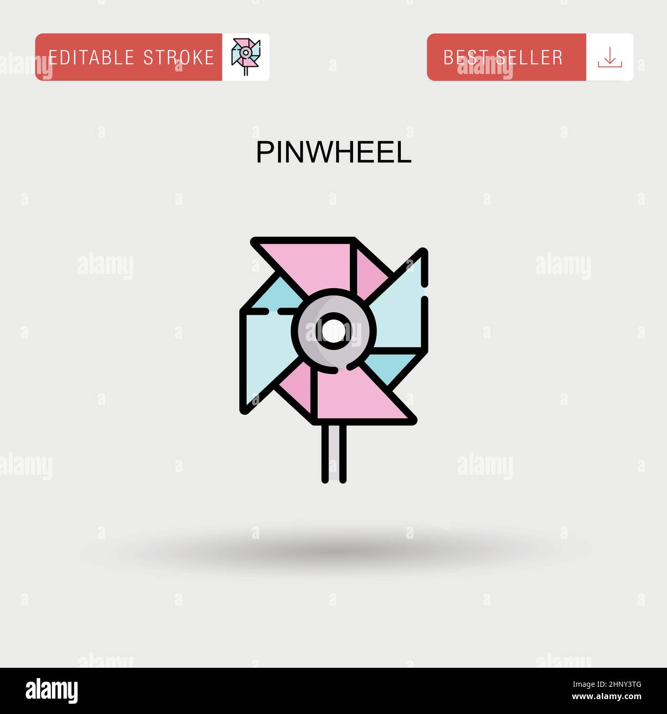 Pinwheel white background Stock Vector Images - Alamy