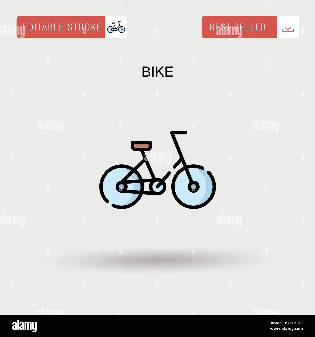 Bike Simple vector icon Stock Vector Image & Art - Alamy