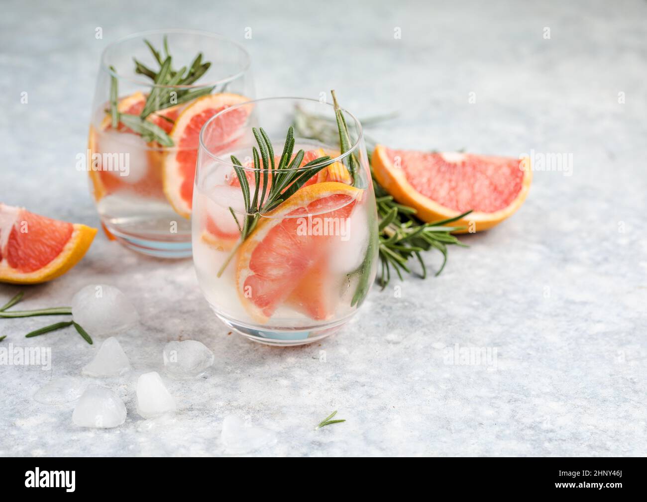 Detox fruit infused flavored water. Refreshing summer homemade lemonade ...