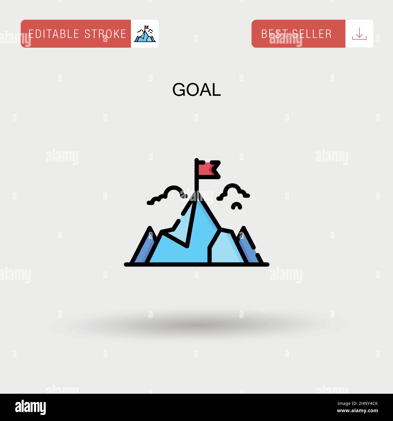 Vision goal action success Stock Vector Images - Alamy