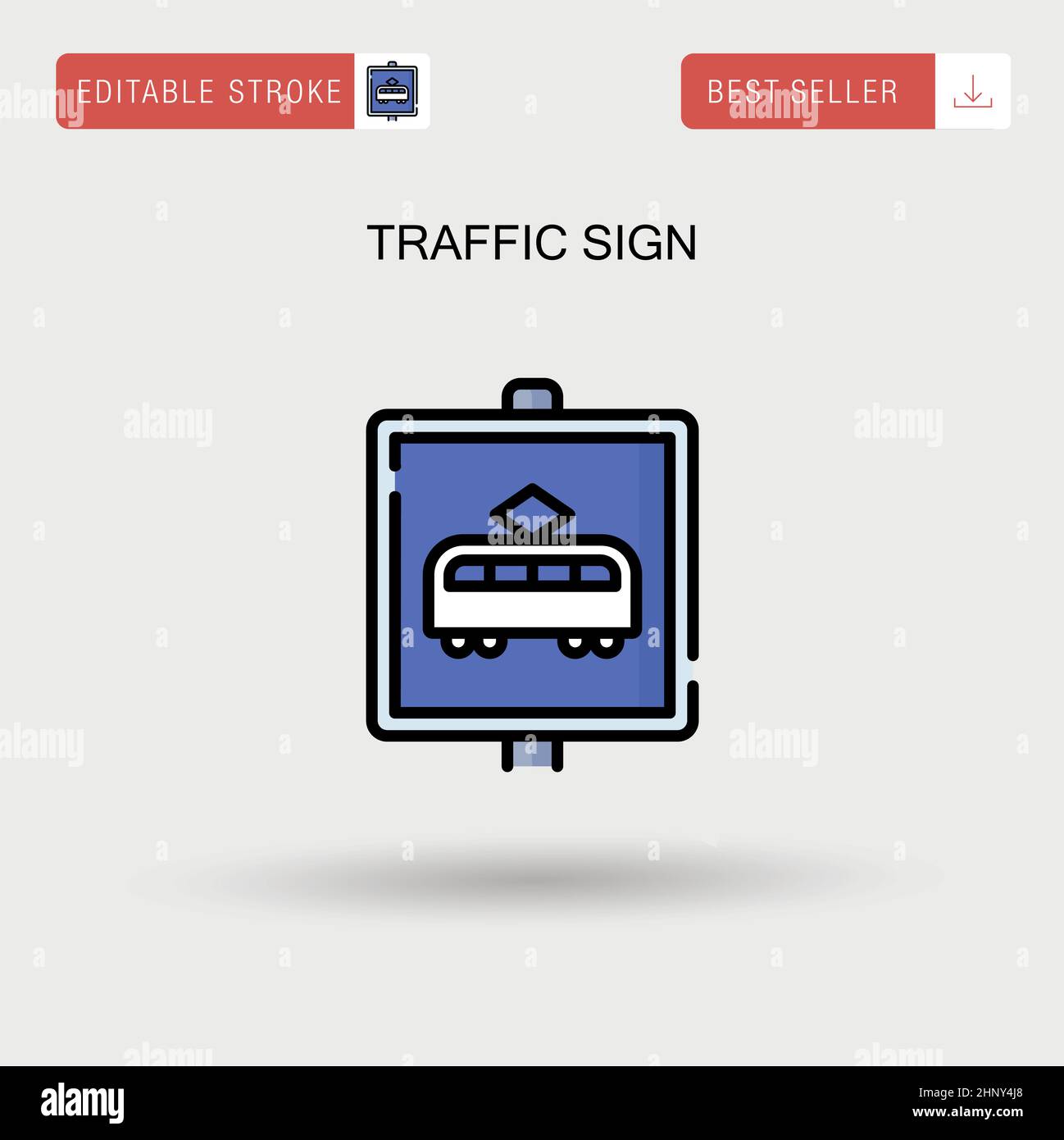 Traffic sign Simple vector icon Stock Vector Image & Art - Alamy