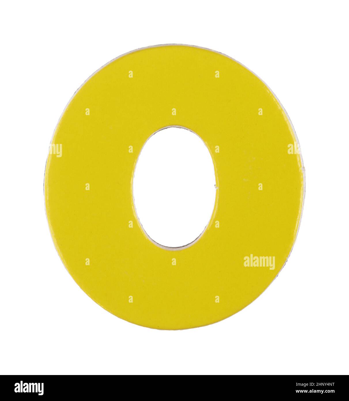 A lower case o magnetic letter on white with clipping path Stock Photo ...