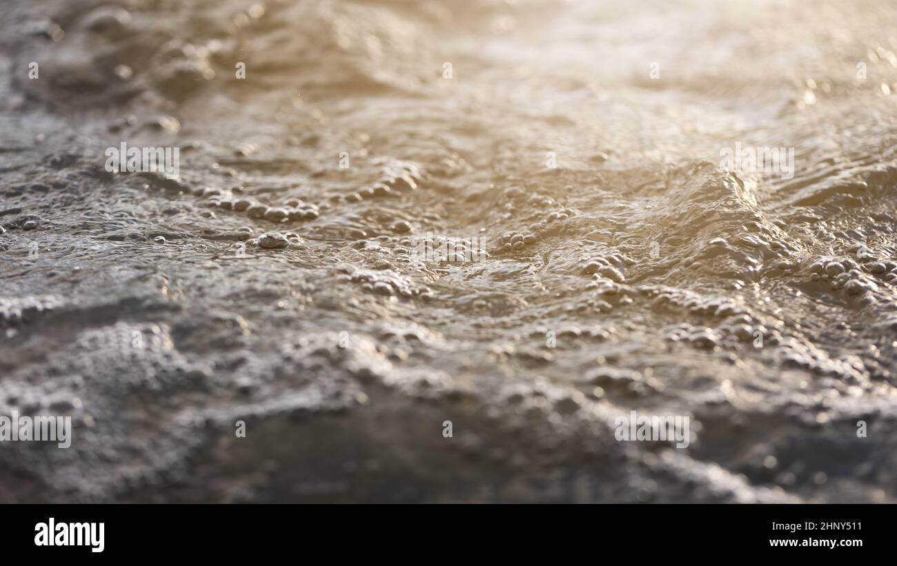 Background of floating ocean with shining sunlight. Wallpaper of sea ...