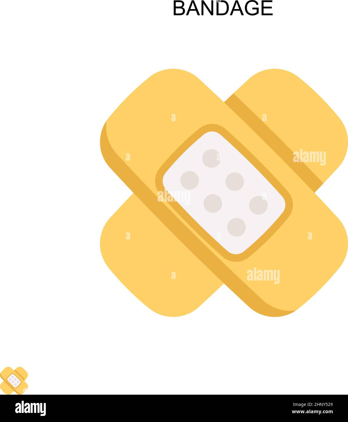 Bandage Simple vector icon. Illustration symbol design template for web ...