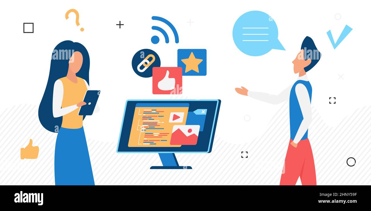 New innovative development social media applications. Latest generation ...