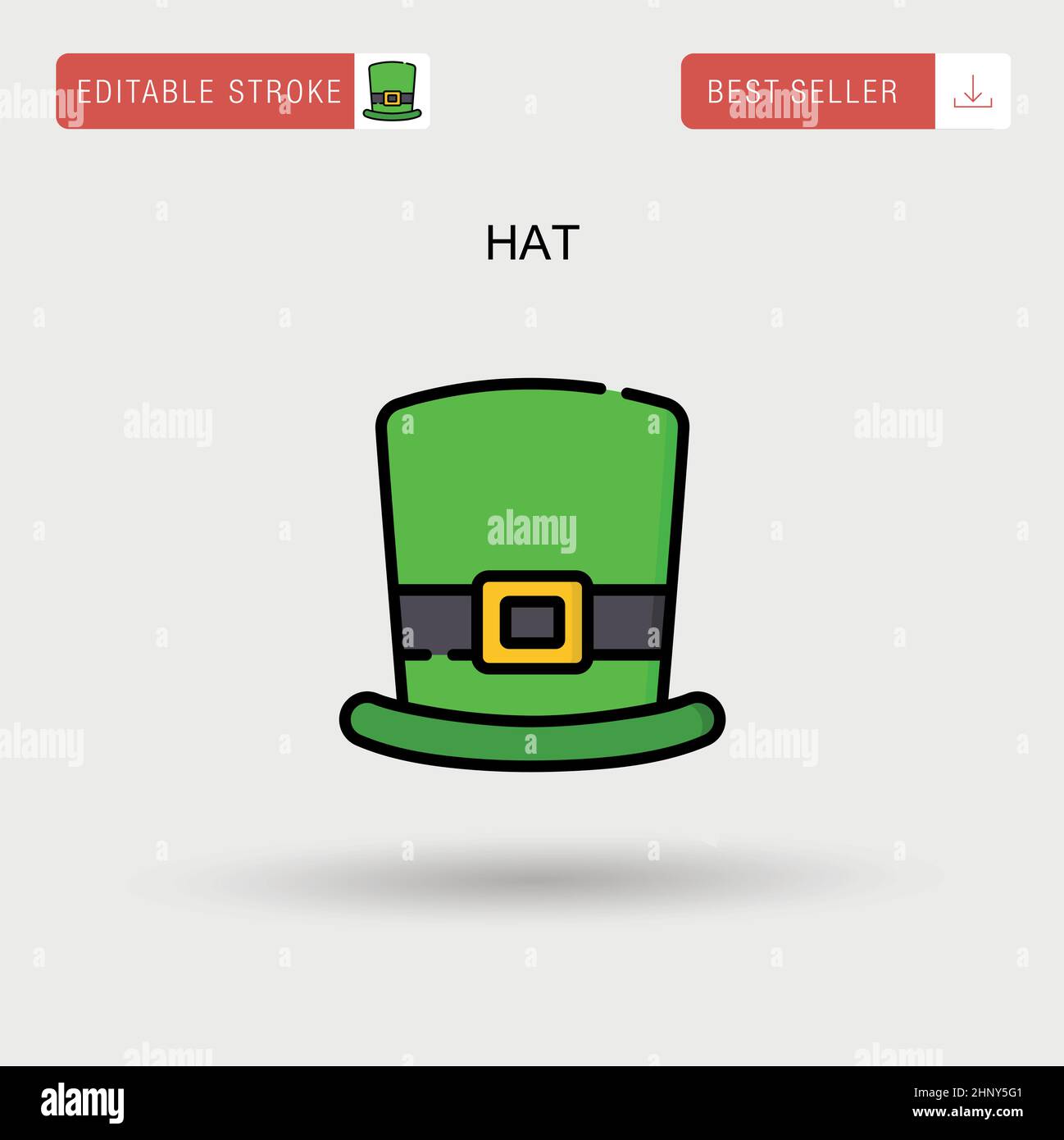 Hat Simple vector icon Stock Vector Image & Art - Alamy