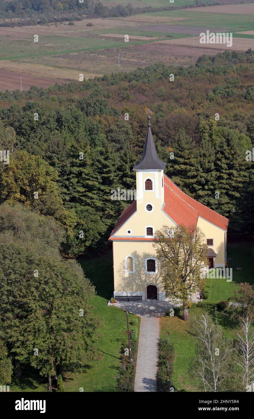 Church of St. John the Apostle and Evangelist in Cerje, Croatia Stock ...