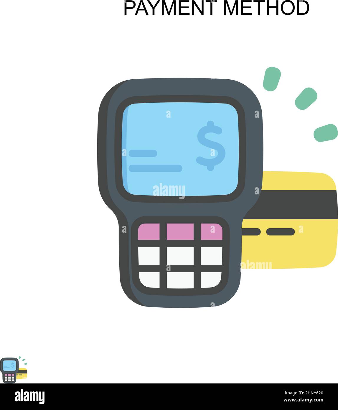 Payment method Simple vector icon. Illustration symbol design template ...