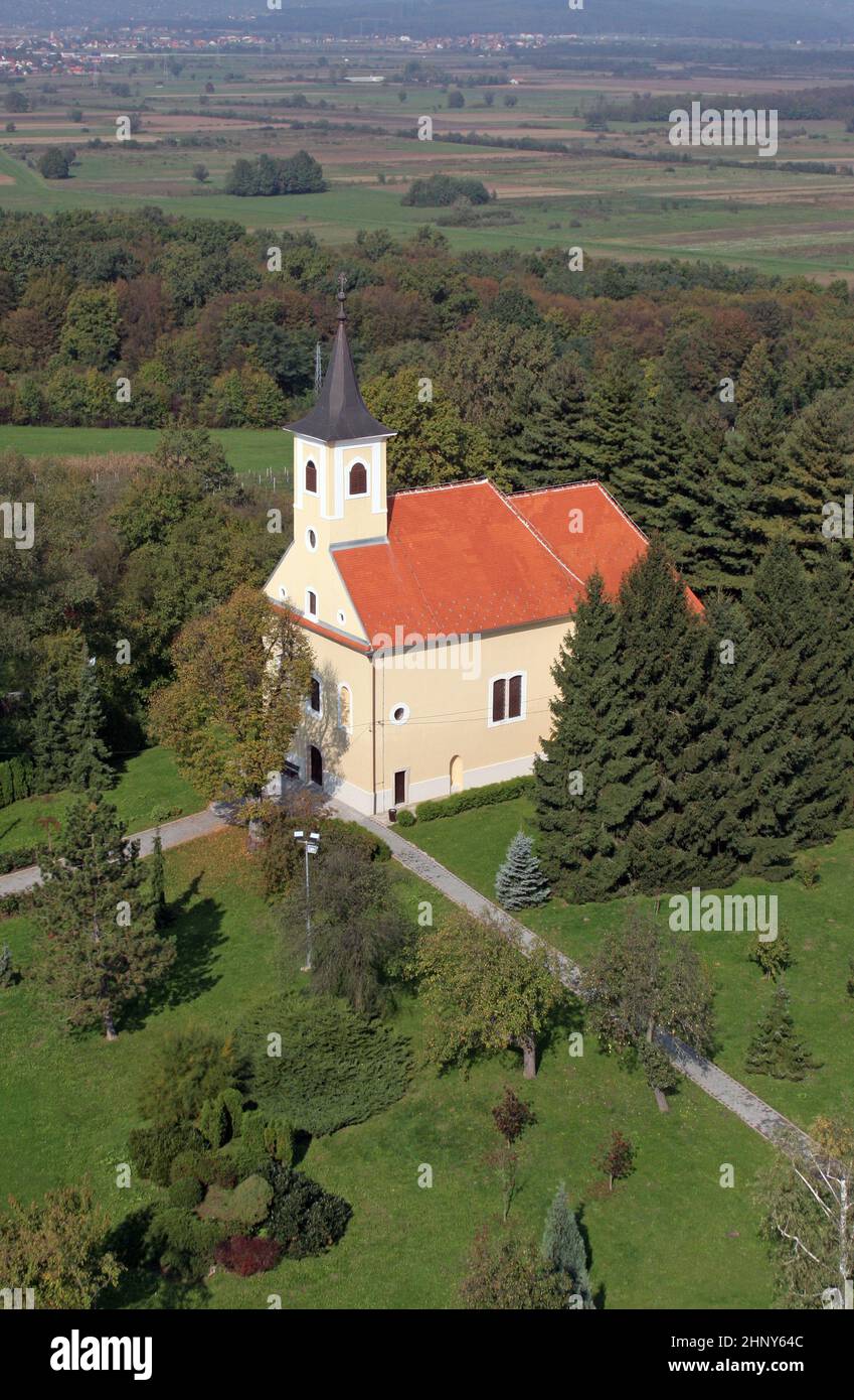 Church of St. John the Apostle and Evangelist in Cerje, Croatia Stock ...
