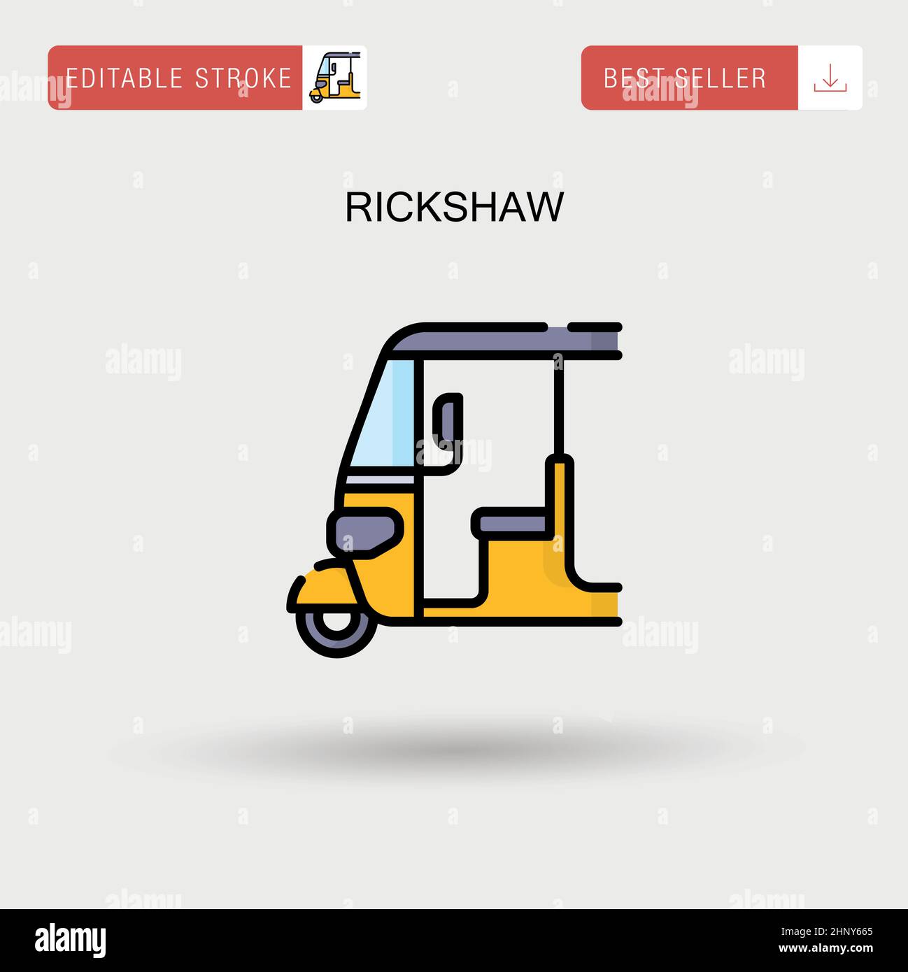 Auto rickshaw vector hi-res stock photography and images - Alamy