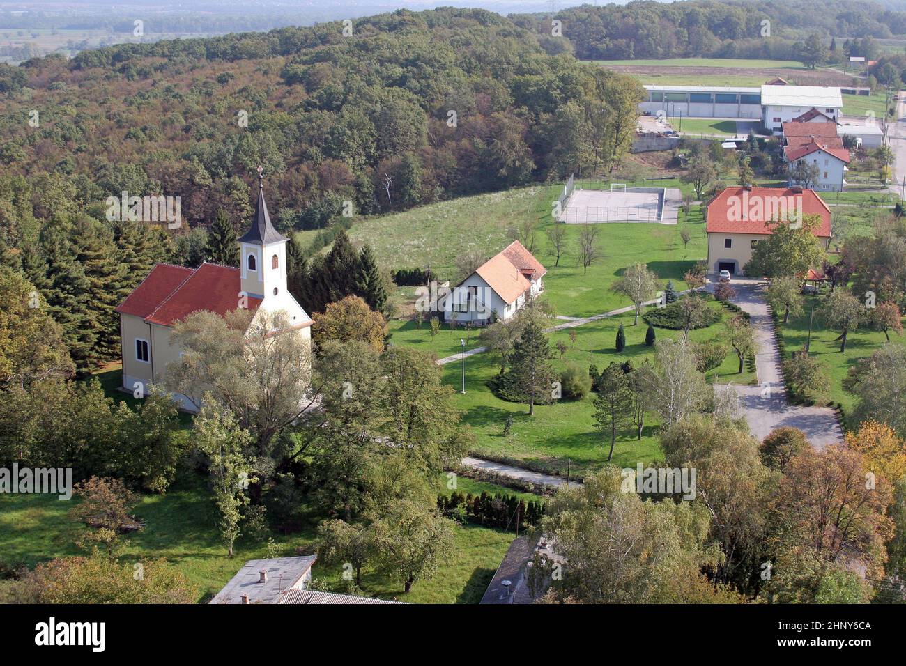 Church of St. John the Apostle and Evangelist in Cerje, Croatia Stock ...