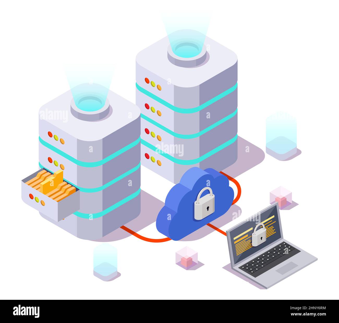 Virtual private cloud Stock Vector Images - Alamy