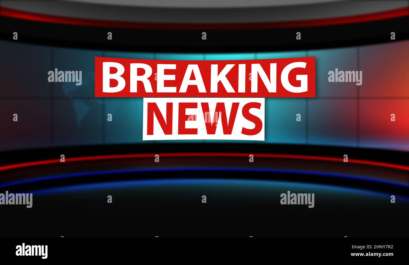 Breaking text in fornt of blurred modern studio space, suitable for ...