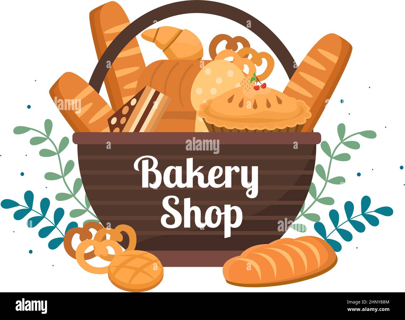 Bakery Shop That Sells Various Types of Bread such as White Bread ...