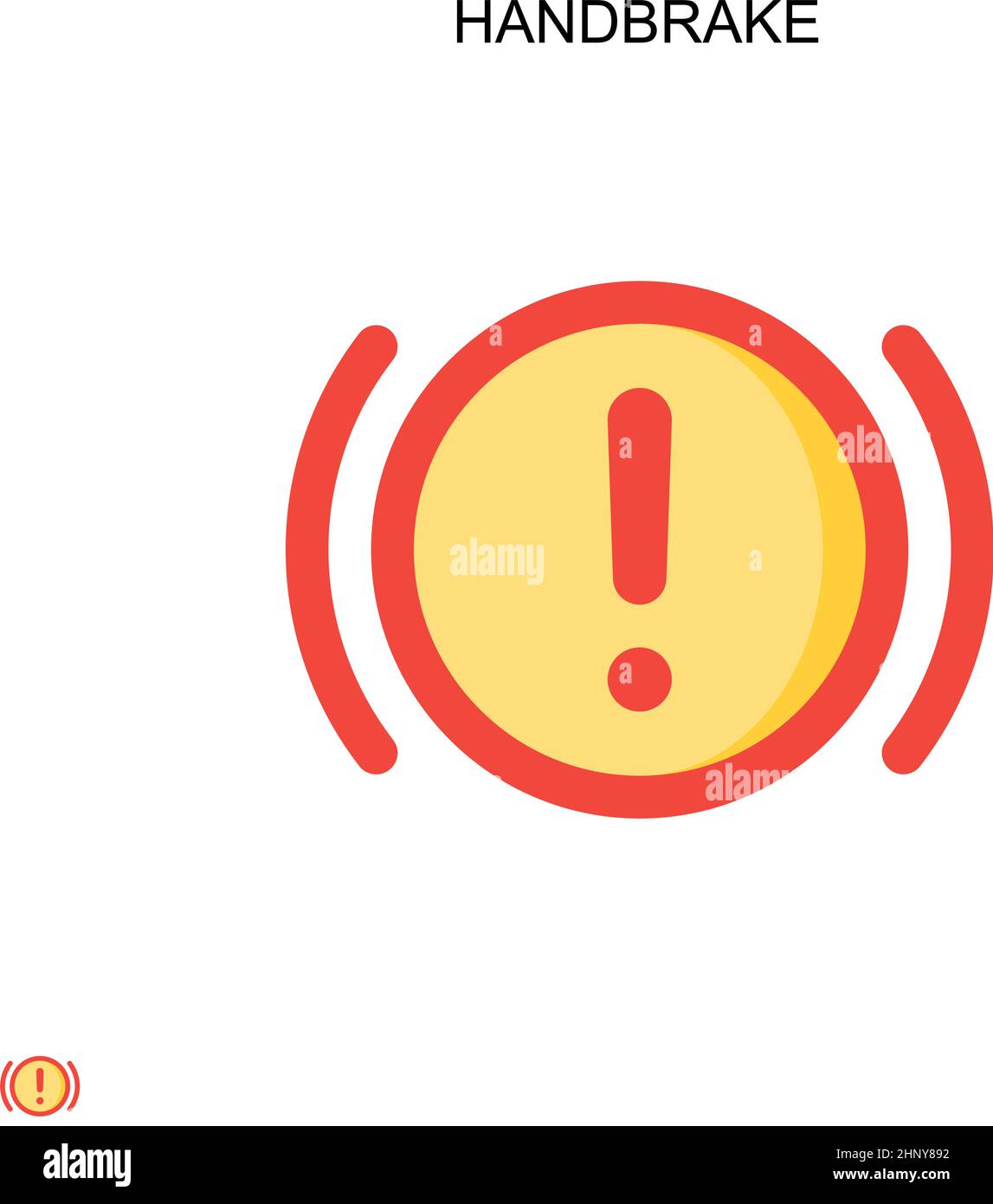 Handbrake Simple vector icon. Illustration symbol design template for ...