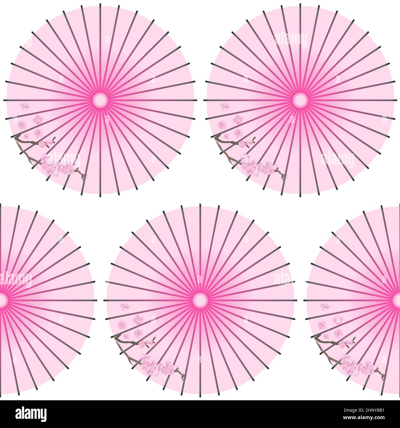 Seamless pattern umbrellas Cut Out Stock Images & Pictures - Alamy