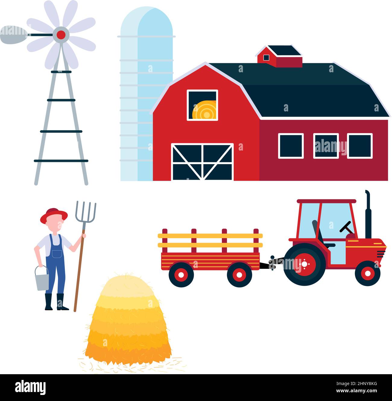 Hayloft barn Stock Vector Images - Alamy