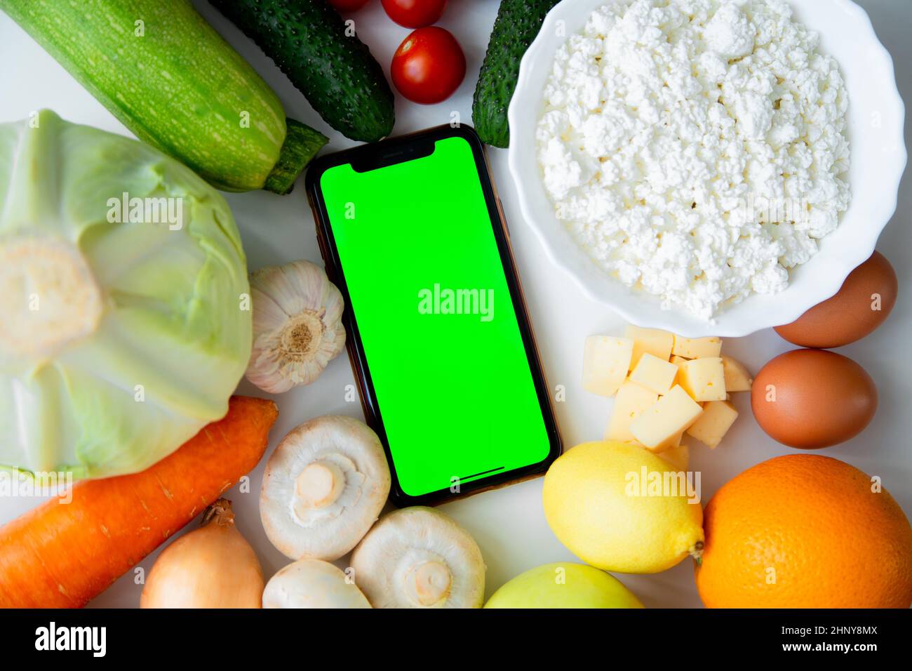 Fruits and vegetables green screen hi-res stock photography and images ...