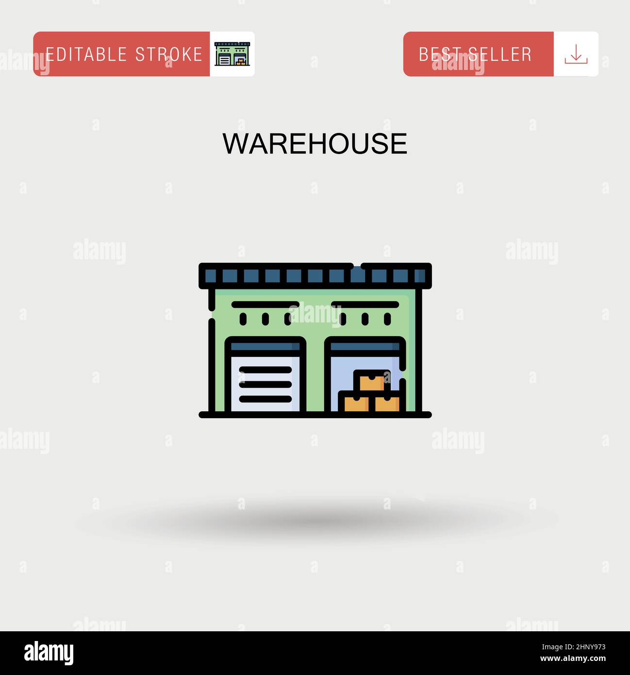 Warehouse building logistic icon hi-res stock photography and images ...