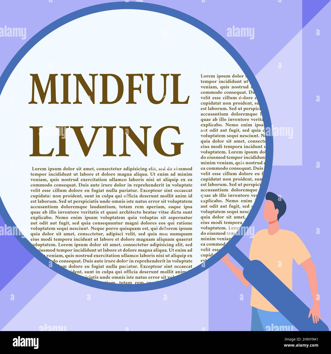 Sign displaying Mindful Living, Conceptual photo Fully aware and ...