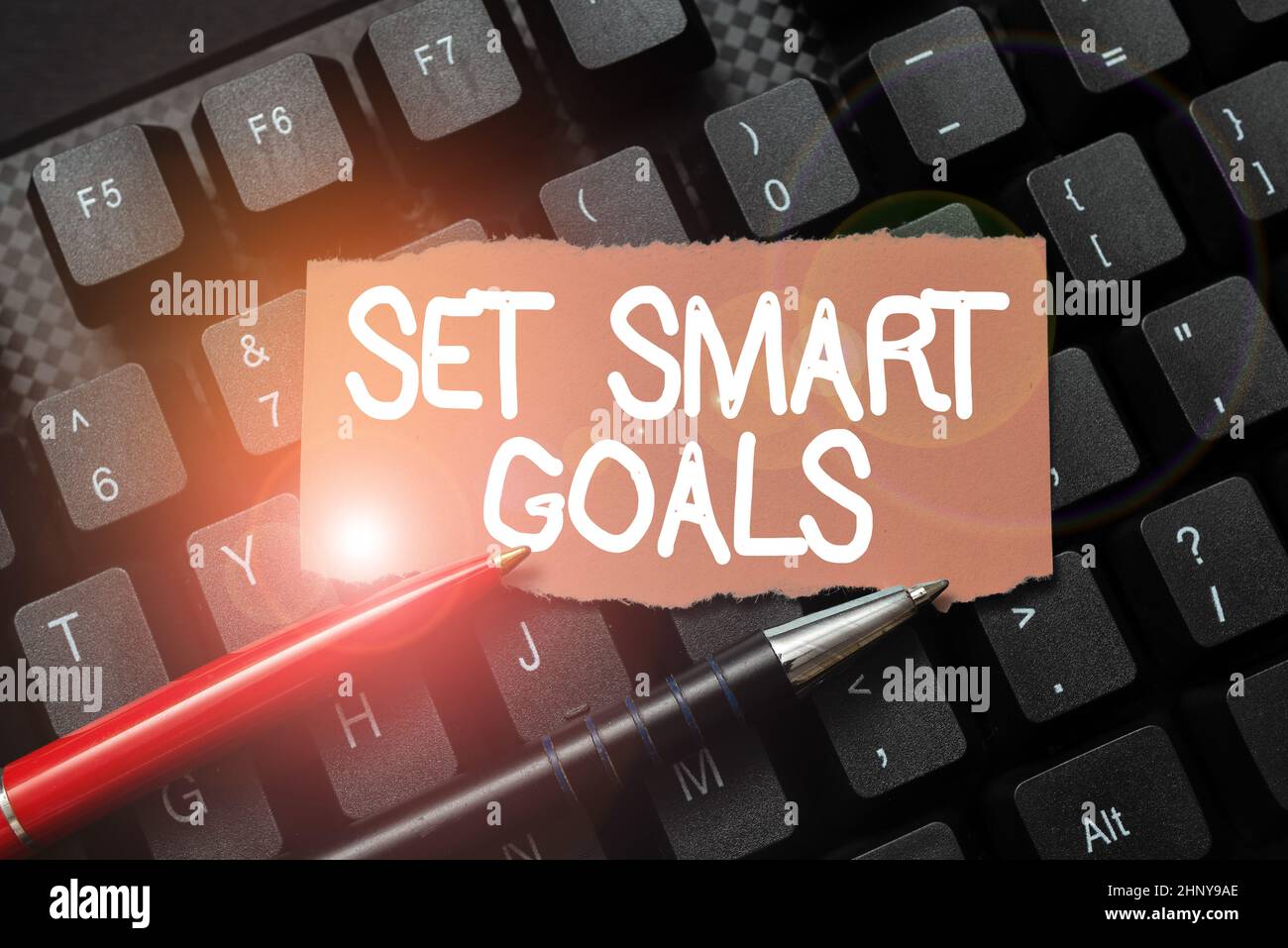 Text caption presenting Set Smart Goals, Business idea giving criteria ... Text caption presenting Set Smart Goals, Business idea giving criteria ...