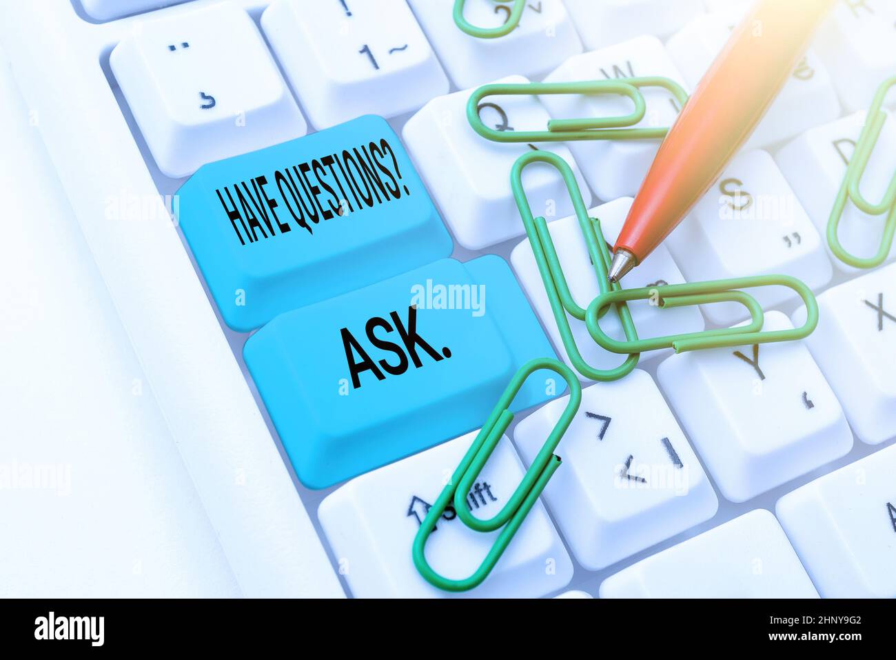 Text sign showing Have Questionsquestion Ask, Concept meaning something ...