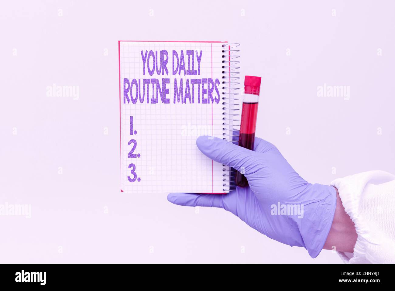 Text caption presenting Your Daily Routine Matters, Word Written on ...