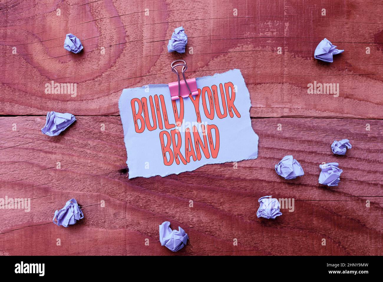 Writing Displaying Text Build Your Brand Word Written On Enhancing