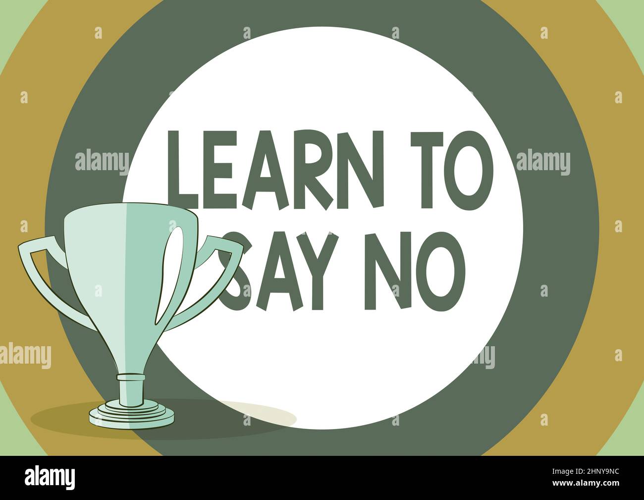 Conceptual caption Learn To Say No, Word Written on decline or refuse ...