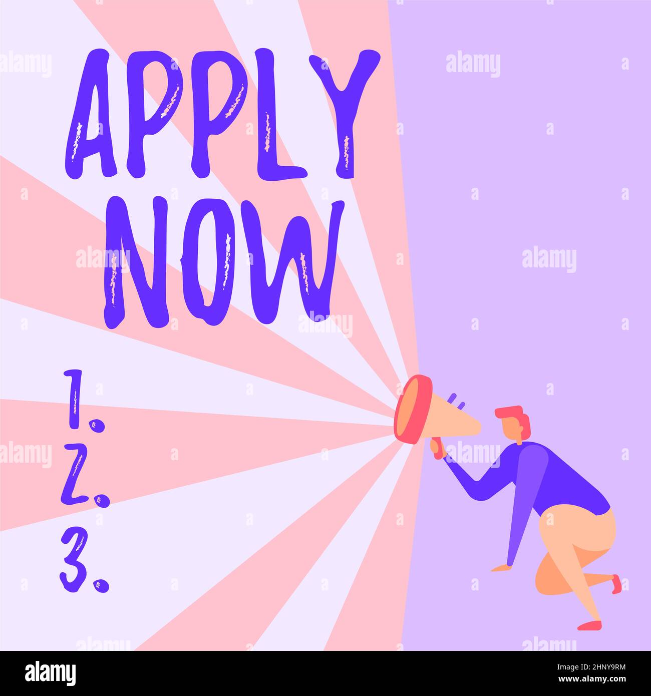 Inspiration showing sign Apply Now, Word Written on request something ...