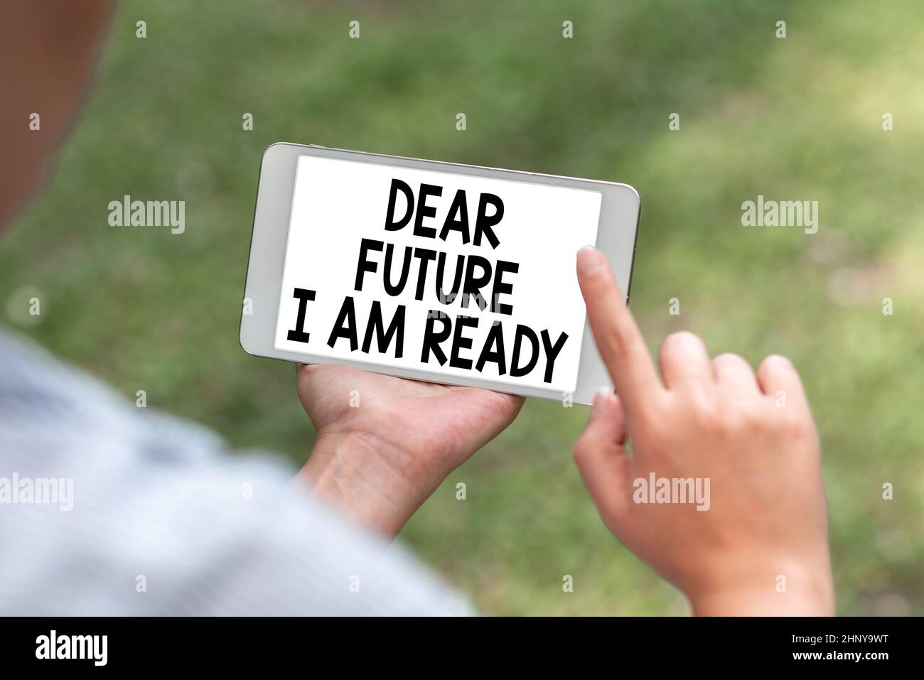 Inspiration showing sign Dear Future I Am Ready, Business overview ... Inspiration showing sign Dear Future I Am Ready, Business overview ...