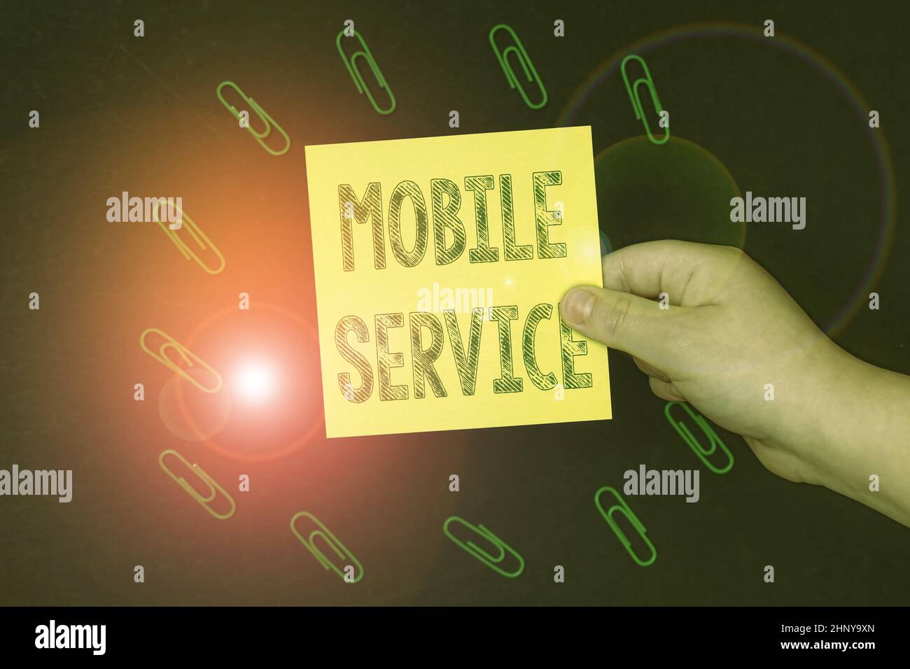Conceptual Display Mobile Service Business Approach Radio