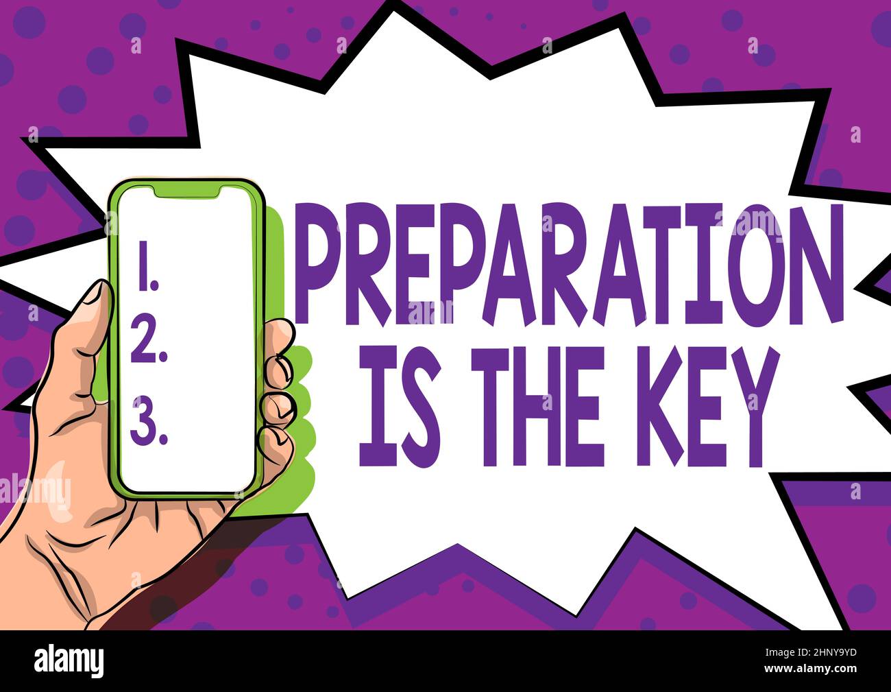 Handwriting text Preparation Is The Key, Business approach it reduces ...