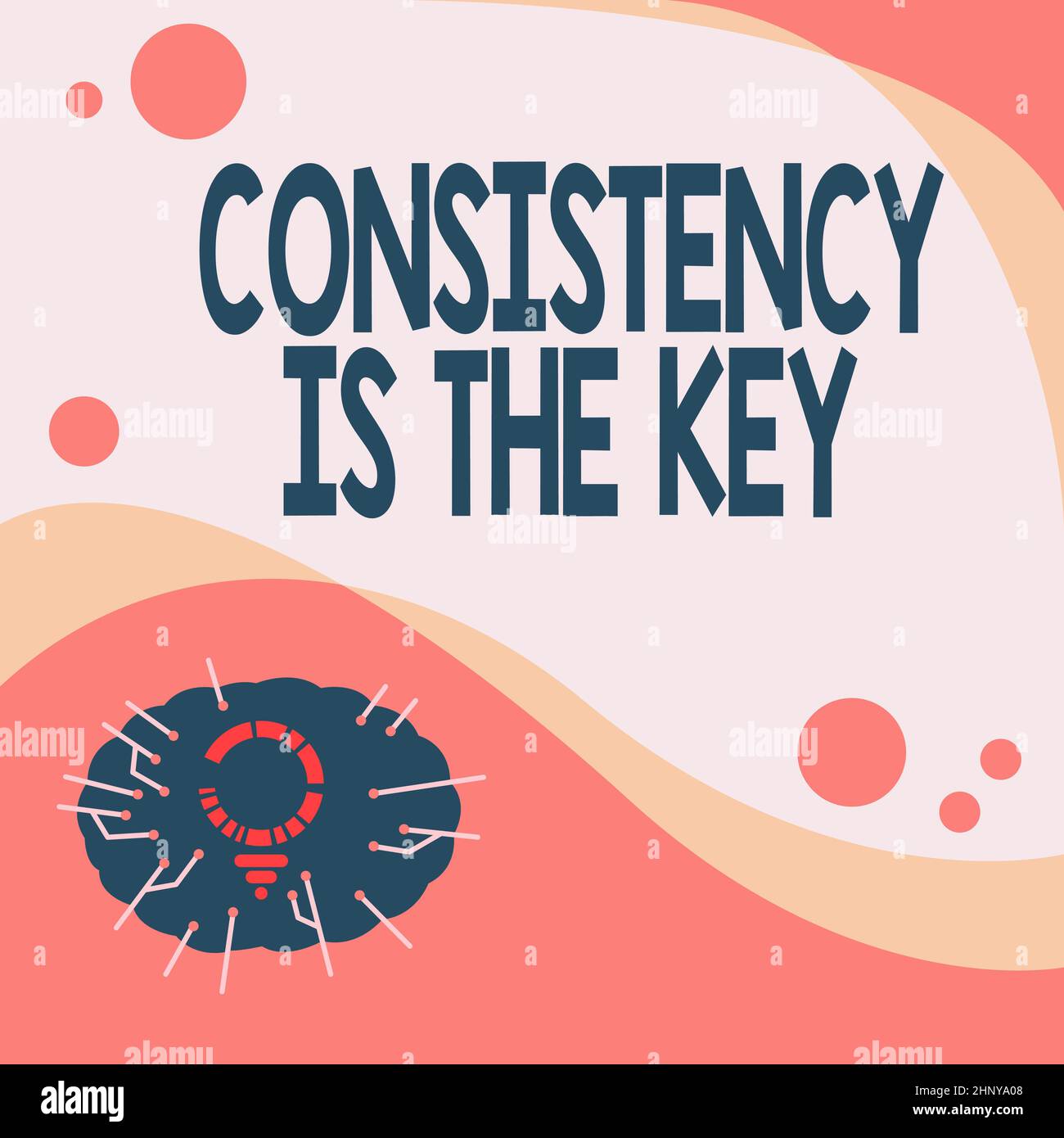 Sign displaying Consistency Is The Key, Business concept by Breaking ...